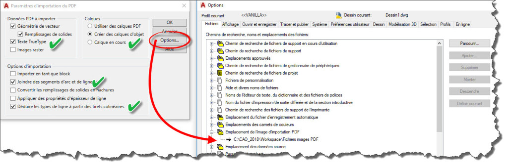 PDF import (convertir un PDF en dessin AutoCAD) - Aplicit