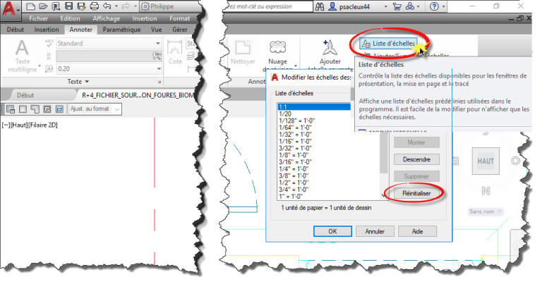 Modifier la liste des Echelles AutoCAD - Aplicit