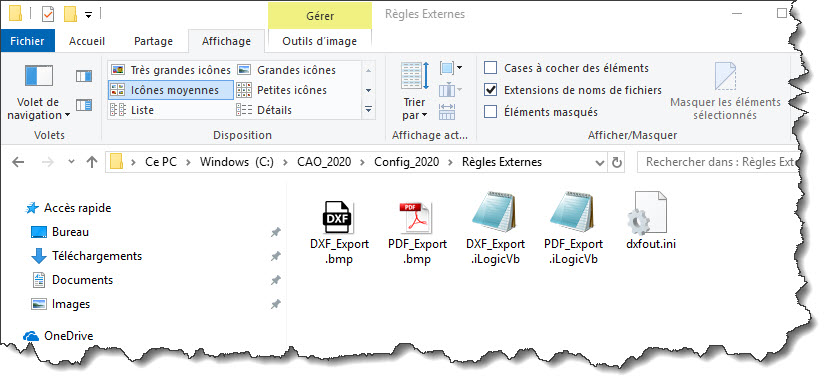 Inventor Exécuter une macro ou une règle iLogic en utilisant le Ruban