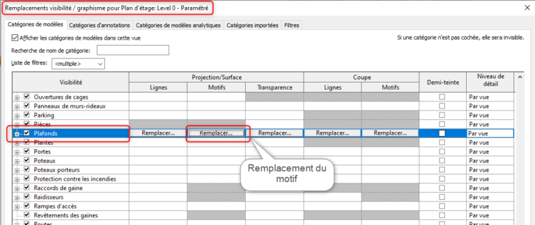 HSP et HSPo: Annoter un plafond dans une vue en plan avec REVIT - Aplicit