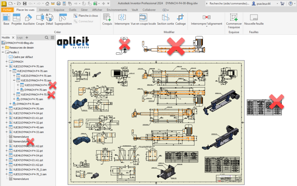 Nouvel Export IDW Inventor 2024.1 au format DWG AutoCAD - Aplicit