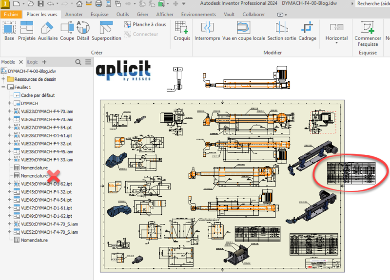 Nouvel Export IDW Inventor 2024.1 au format DWG AutoCAD - Aplicit