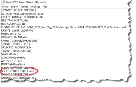 Nouvel Export IDW Inventor 2024.1 au format DWG AutoCAD - Aplicit