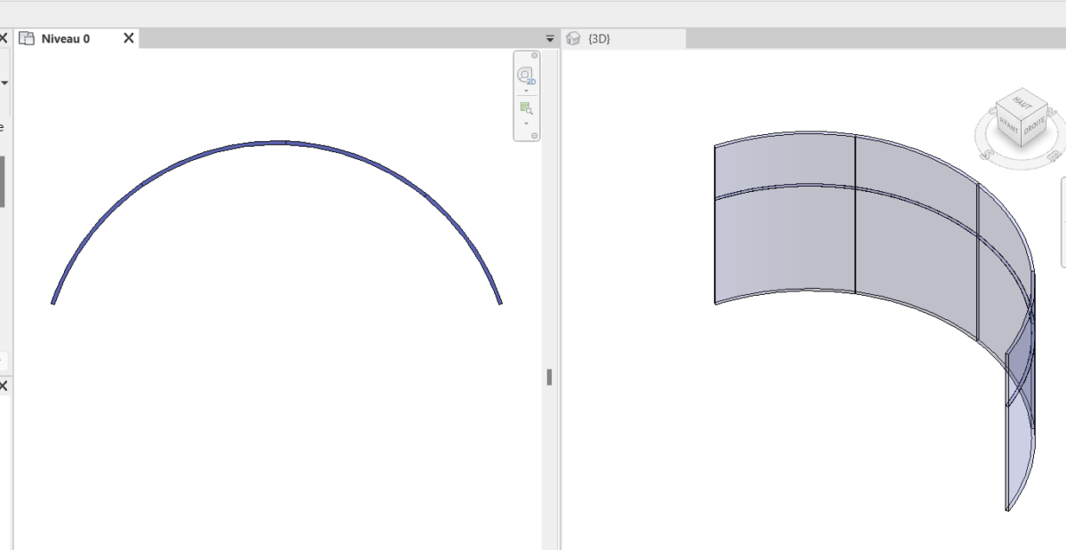 REVIT – Création d’un Mur-Rideau Courbe - Aplicit