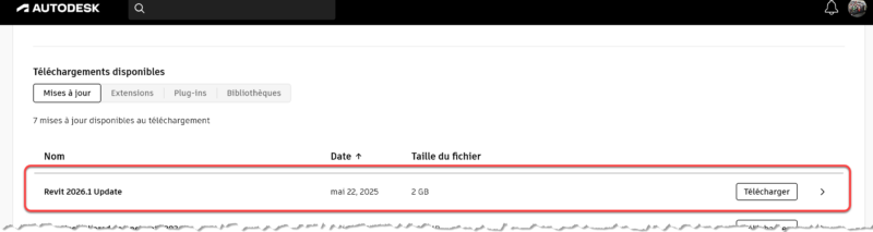 Mise à Jour REVIT 2026 - Aplicit